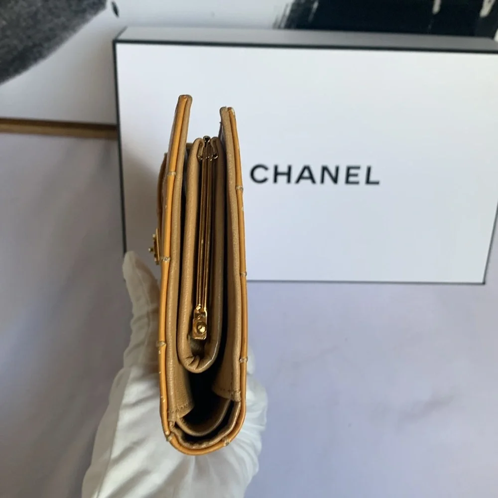 CHANEL | Bags | Chanel Kiss Lock Wallet | Poshmark